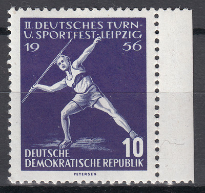 DDR 1956 Mi. Nr. 531 mit Rand Postfrisch (25406) | eBay.de