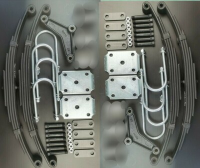 3" axle Trailer leaf spring kit for tandem 10k - 12k with u-bolts and ...