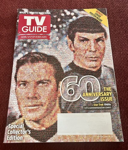TV Guide 60th Anniversary 2013 Front Cover Star Trek Back Cover General ...