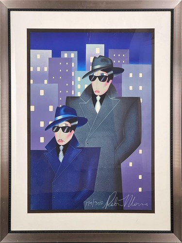 Robin Morris The Gangster Art Deco Serigraph Signed & Numbered Framed ...