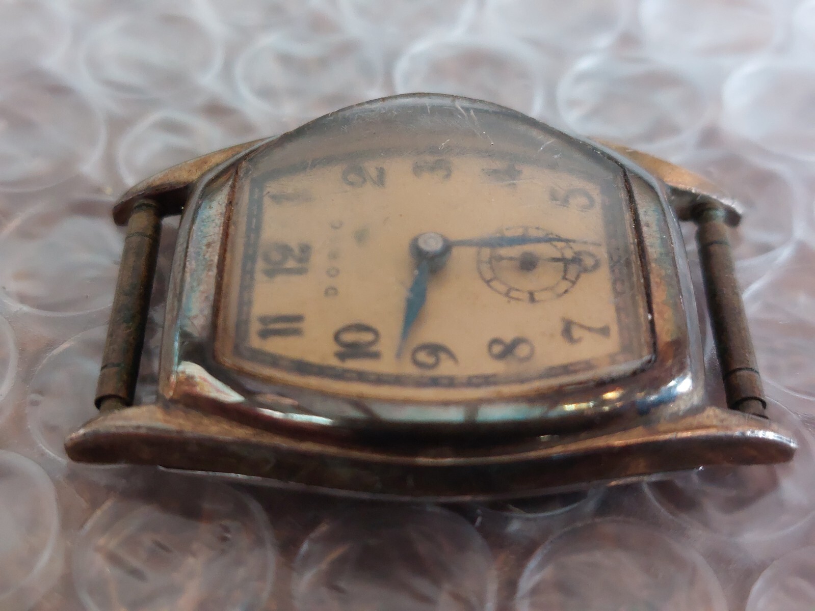 Vintage DORIC Mechanical WATCH Gold Tone Personalized 1943 Not Working ...