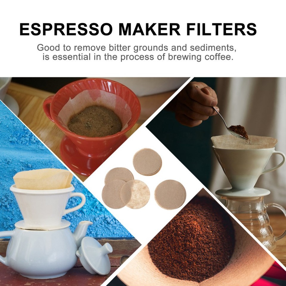 300 Pcs Round Paper Coffee Filters Espresso Maker Paper Filter for ...