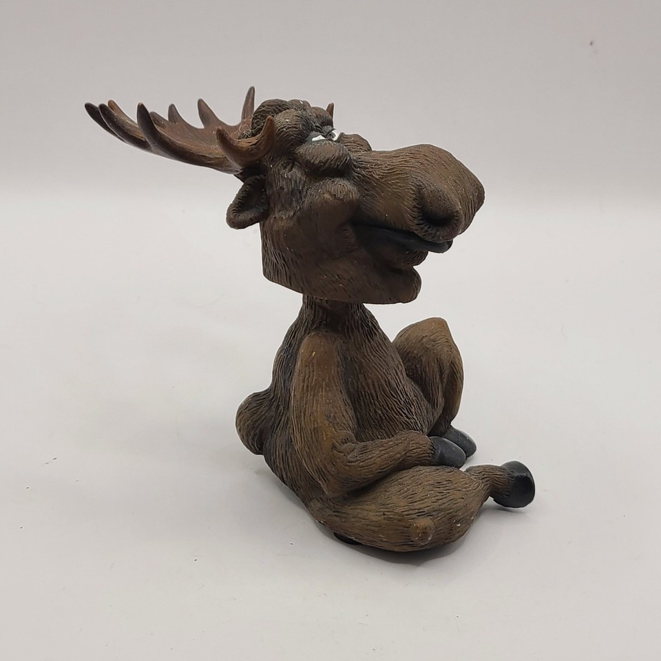 Whimsical Caricature Bobblehead Moose Figure 4.5" Funny Cute Alaska ...