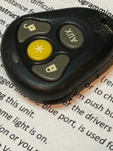 Hornet 474T Keyless Remote Car Starter 4 Button Yellow Valet Key Fob ...