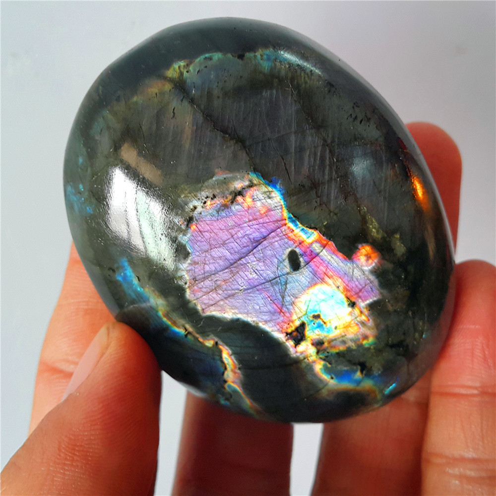 HOT 166 G-Natural-Labradorite-Crystal-Rough-Polished-Point-From ...
