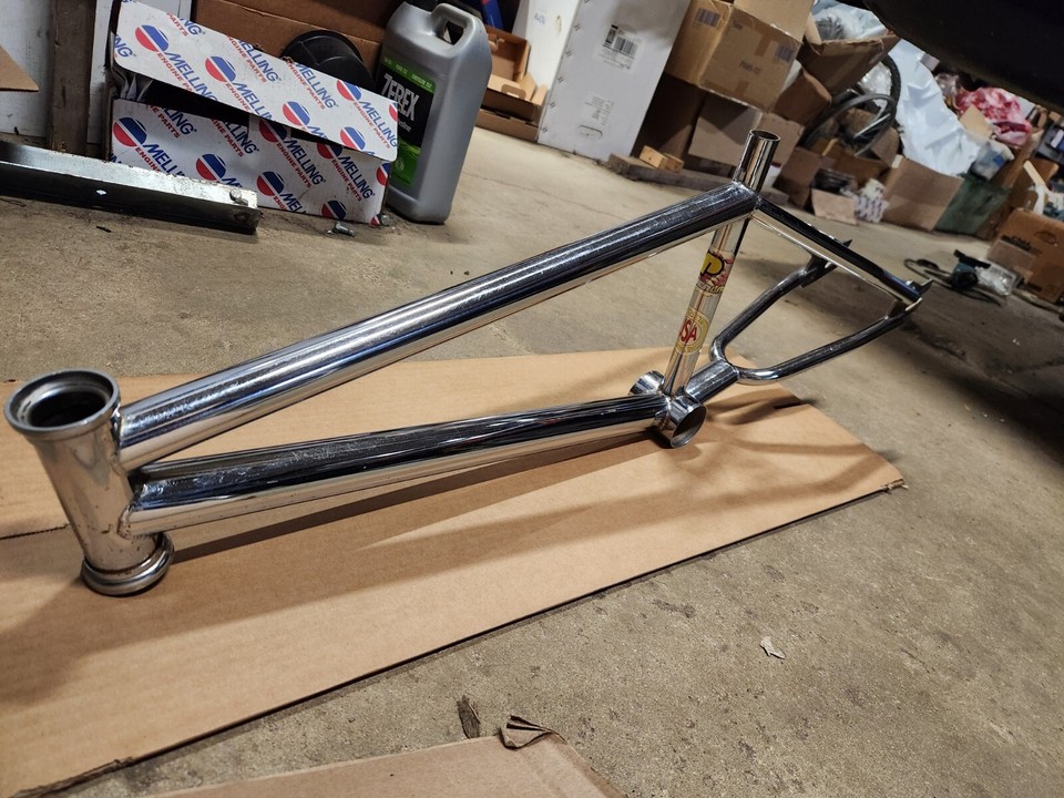 1992 Powerlite 20" Pro Frame Chrome Old Mid School BMX 4130 USA Made | eBay