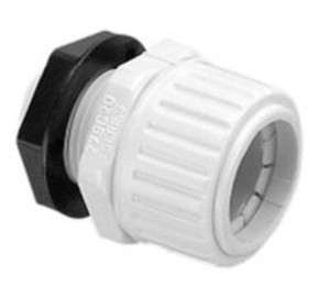 Clipsal STRAIGHT GLAND Corrugated PVC Conduit Fitting, Light Grey- 25mm ...