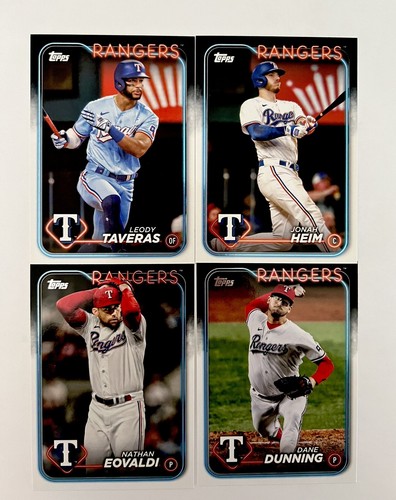 MLB Baseball Texas Rangers Topps 2024 4 Card Lot MINT | eBay