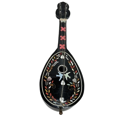 Vintage Napoli Mandolin Music Box Bakelite with Inlay | 9" Length | eBay