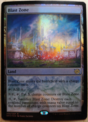 mtg magic Blast Zone FOIL ENGLISH zone de déflagration brother's war | eBay