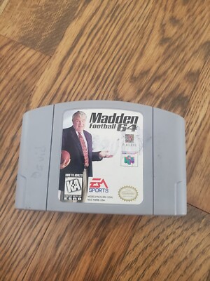 Madden 64 Football Nintendo 64 N64 OEM Official Original Authentic Game ...