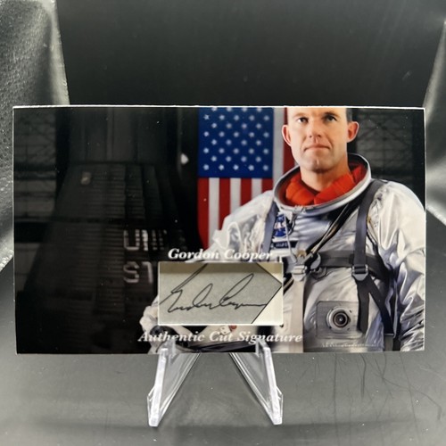 Gordon Cooper Signed 3x5 Custom Trading Card - NASA Mercury 7 - JSA ...