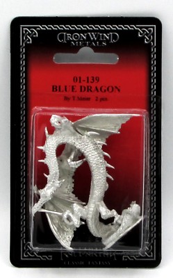 Ral Partha 01-139 Blue Dragon (Dragons) Winged Electrical Drake Wyrm ...