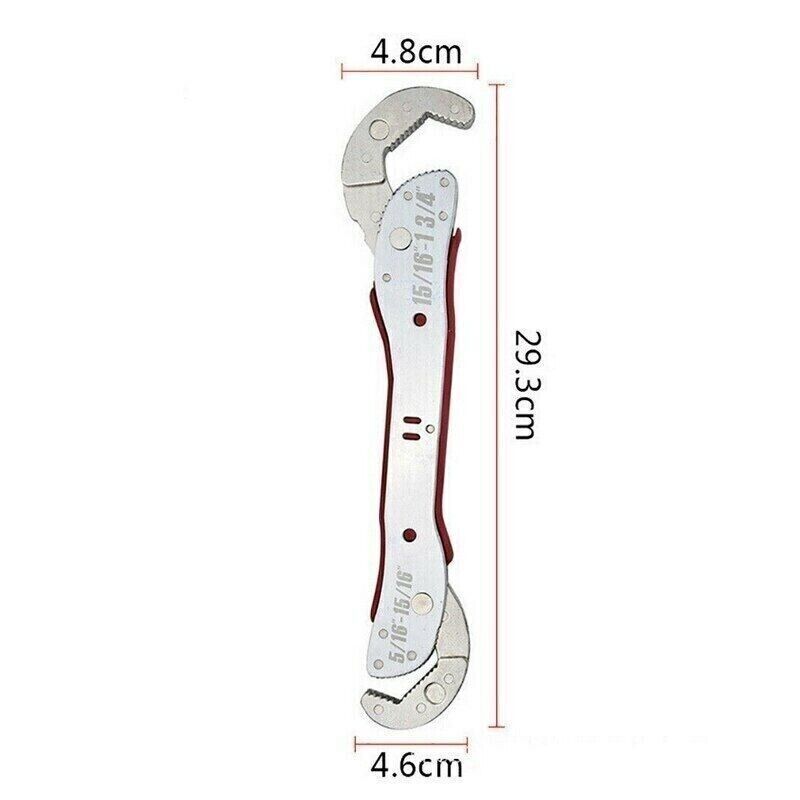 Universal 9-45mm Adjustable Wrench Spanner Quick Snap Grip ...
