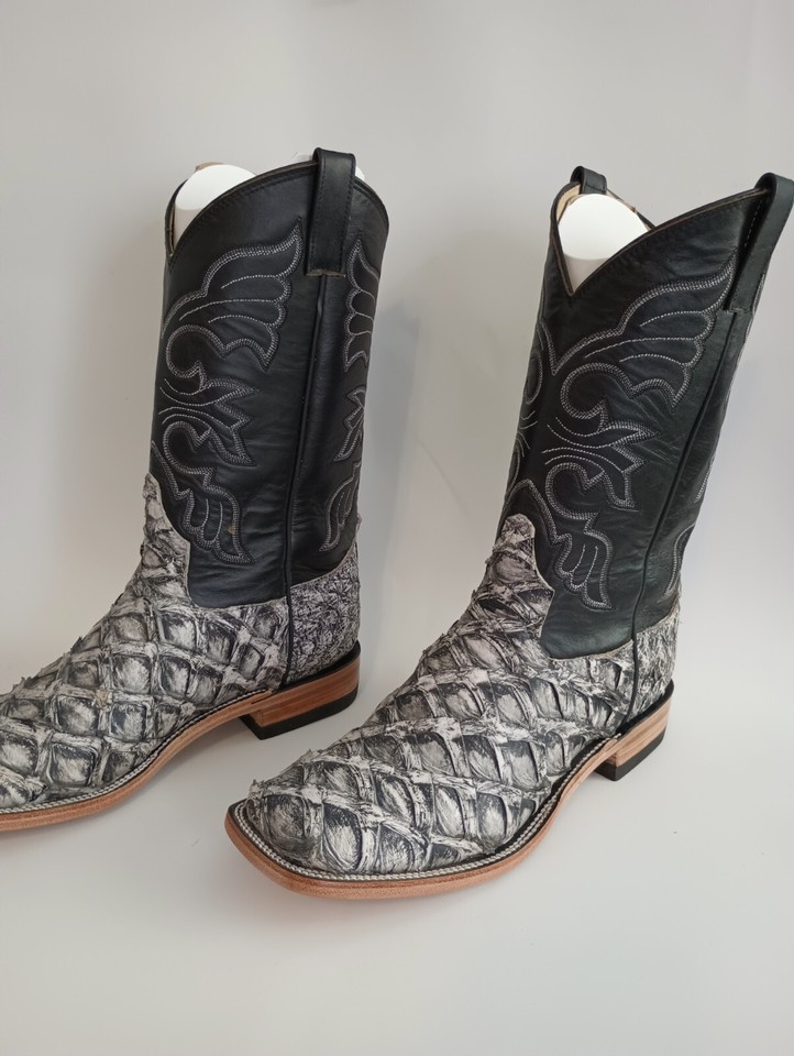 Men's New 100% Original ARAPAIMA Pirarucu Big Bass Fish Westerns Cowboy ...