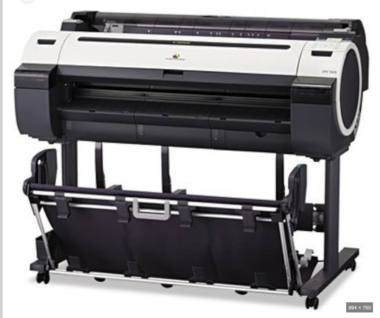 Canon imagePROGRAF iPF760 Plotter 36" Color Inkjet Large Format Printer ...