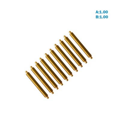10 Pcs Of Swiss Pin For buckle , Size (A:1.00) (B:1.00) (L:16.90 ...