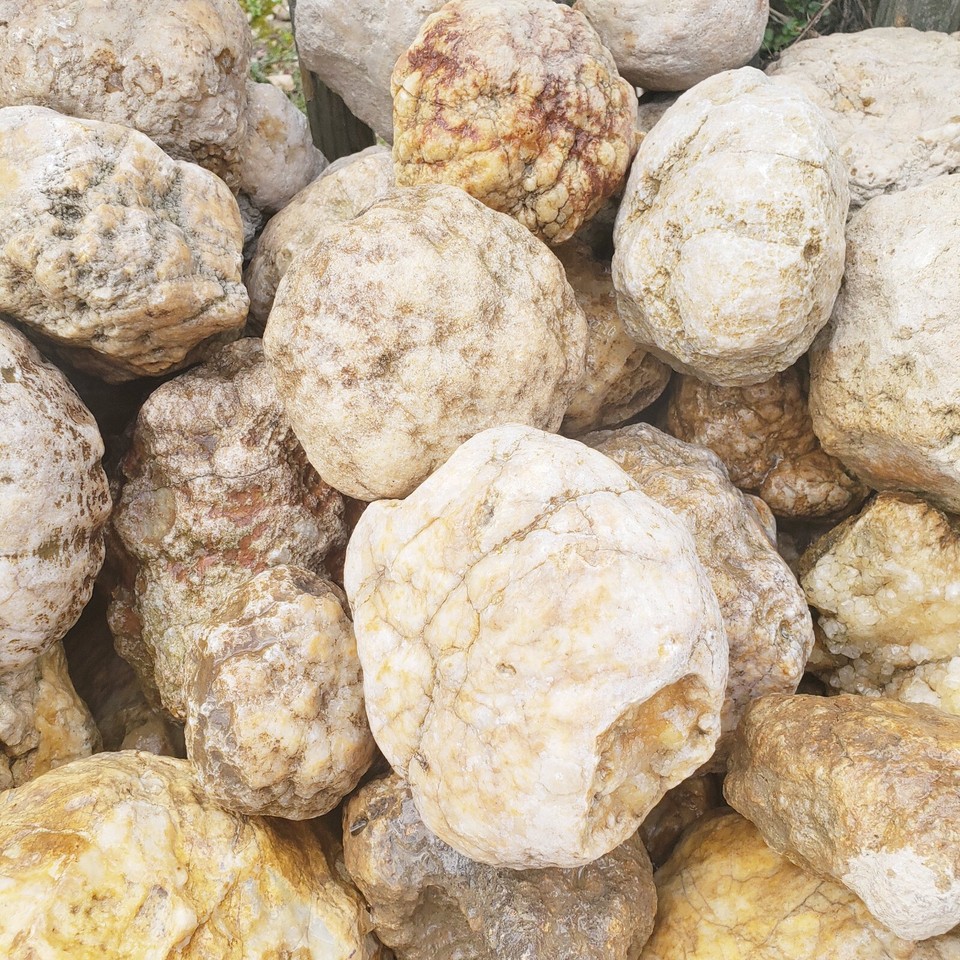 5 lbs Raw Kentucky Geodes - Solid & Semi-Solid Mix - Approve Before ...