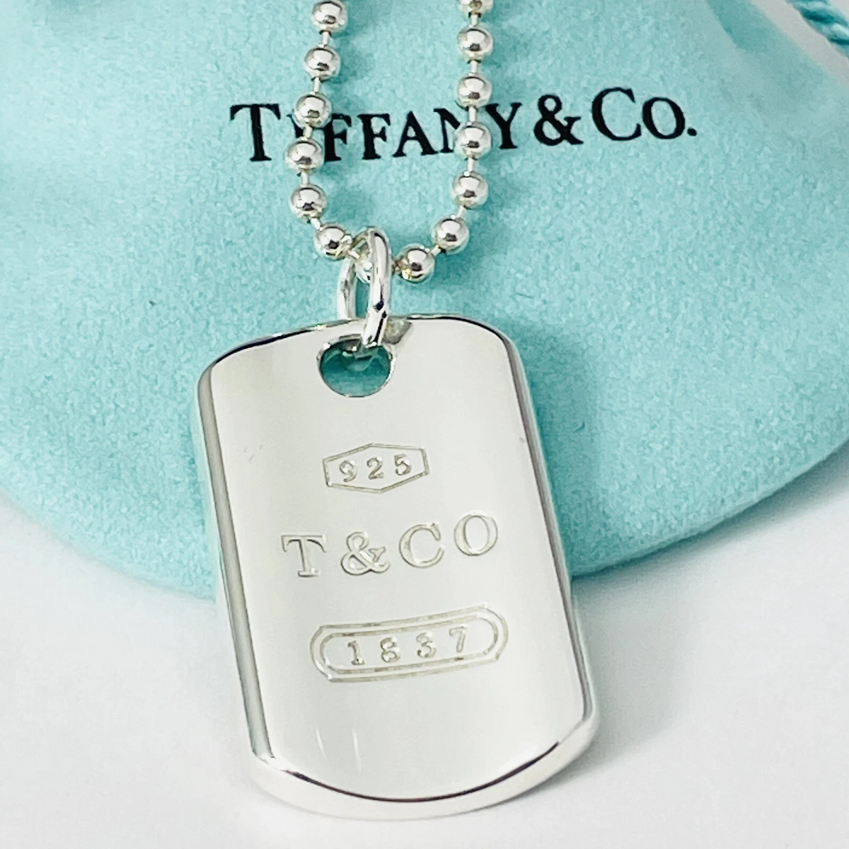 Tiffany Dog Tag Necklace