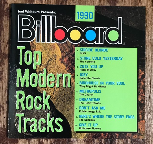 BILLBOARD TOP MODERN ROCK TRACKS 1990 INXS Church Sundays Connells ...