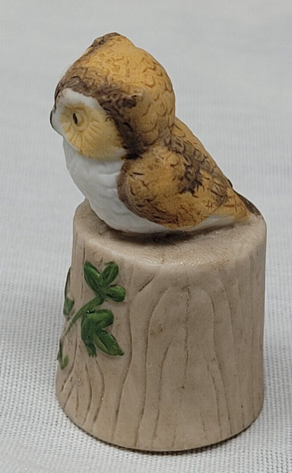 Vintage Owl Thimble Miniature Size - Enesco Taiwan-Label | eBay