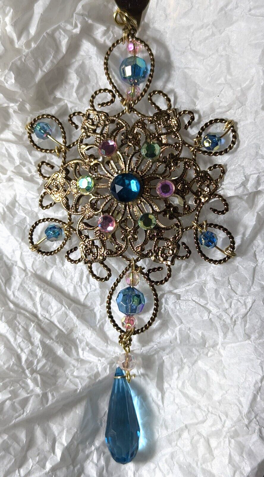 (5) KATHERINE'S COLLECTION ORNATE BEAD 6" DANGLE ORNAMENTS, PINKS ...