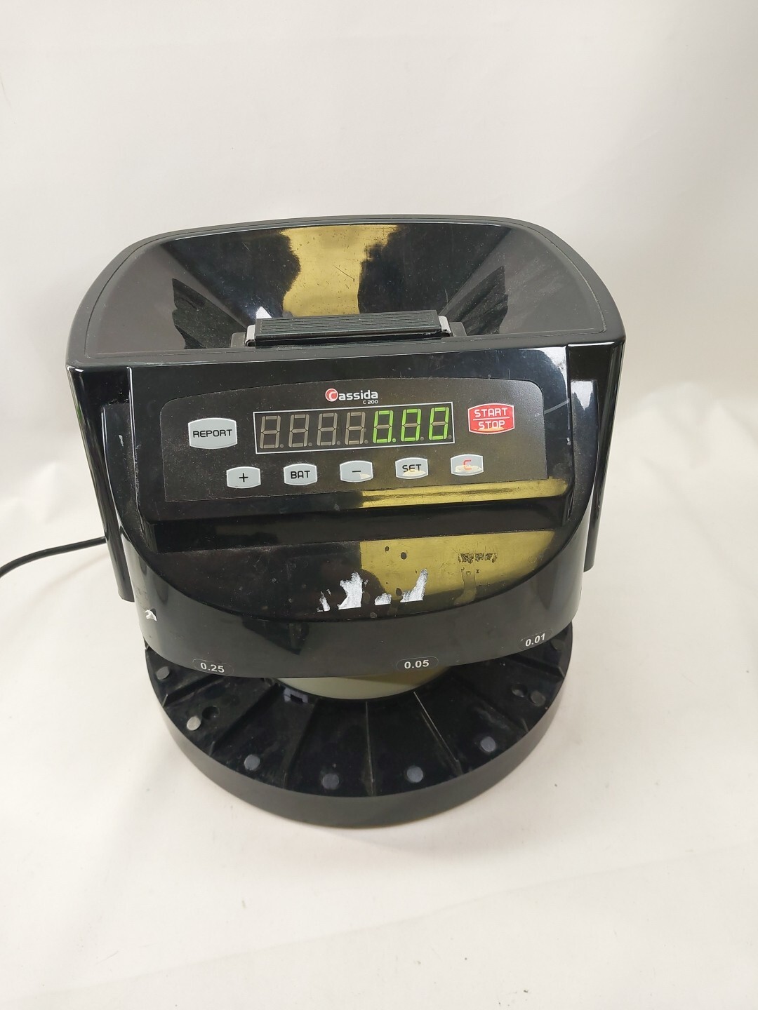 *Tested Working* CASSIDA C200 Coin Change Counter Sorter missing CATCH ...