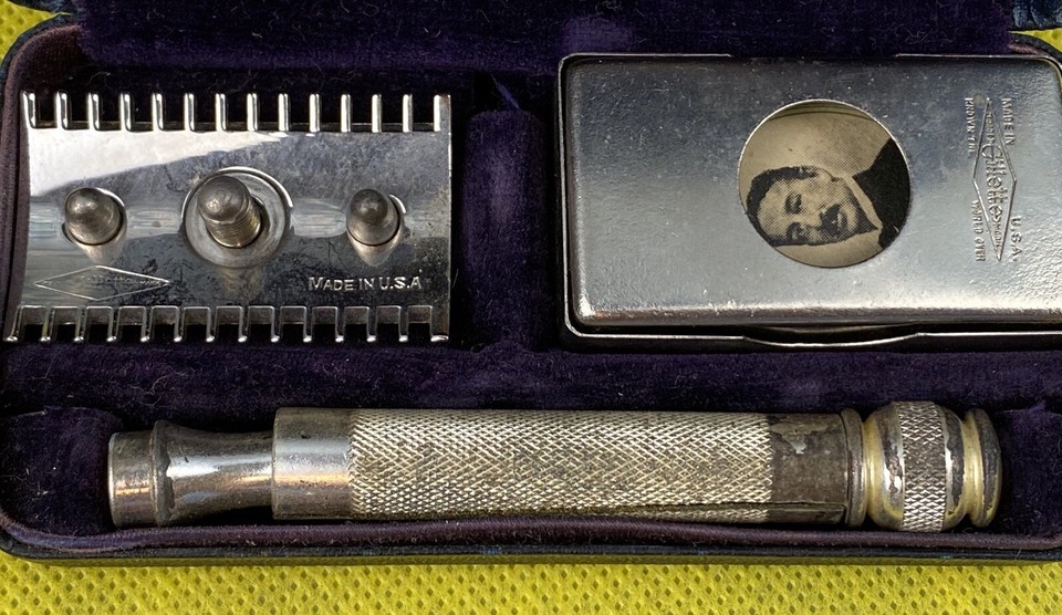 Vintage Gillette Razor Kit Original Case Blades Made In The USA | eBay
