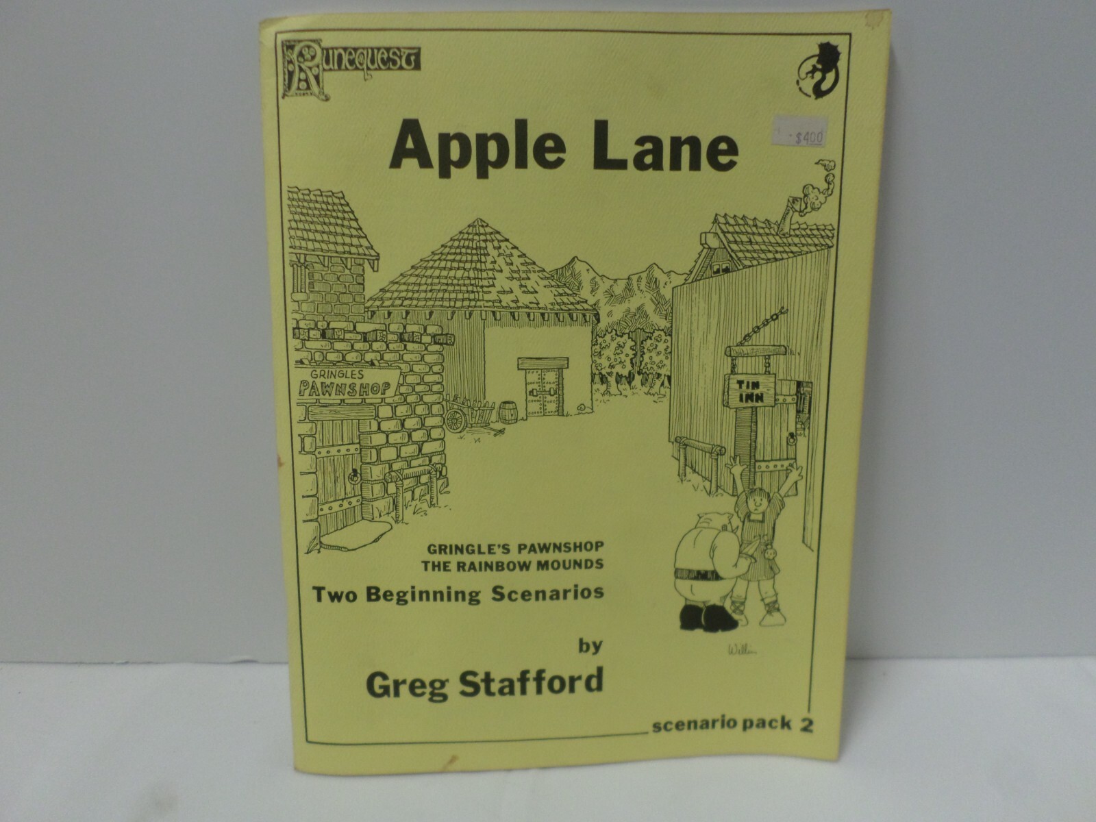 Chaosium Runequest Apple Lane Fantasy RPG Game Book 1978 Scenario Pack ...