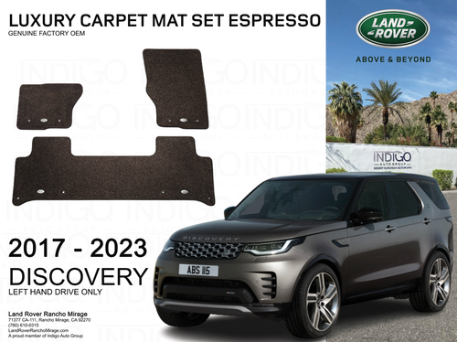 Land Rover Discovery 5 Carpet Mats Floor ESPRESSO Genuine OEM ...