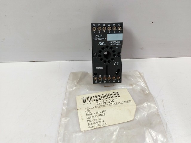 Kuhnke Z396 Relay Socket (pack of 2) for sale online | eBay
