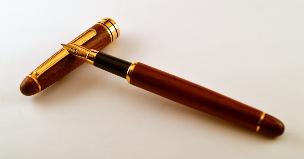 IRIDIUM POINT GERMANY Wooden Fountain Pen 5mm nib | eBay UK