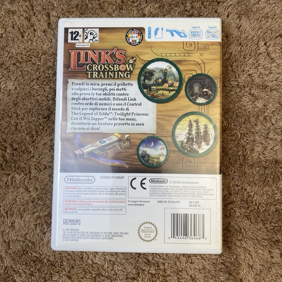WII ZAPPER NINTENDO ACCESSORIO + LINK'S CROSSBOW TRAINING | eBay