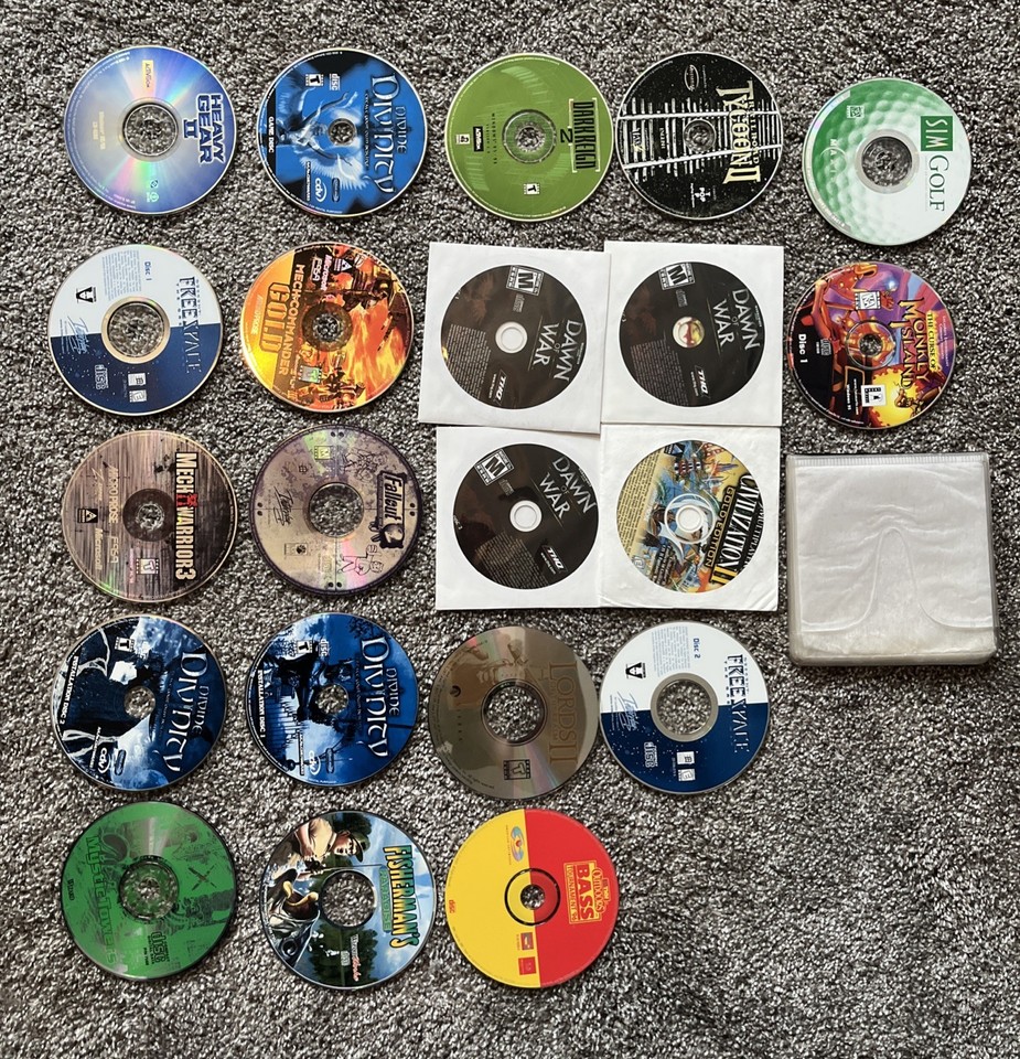 Late 90s Early 00s PC Game Lot ~ 40 Games UNTESTED BUT CLEAN DISCS CIB ...