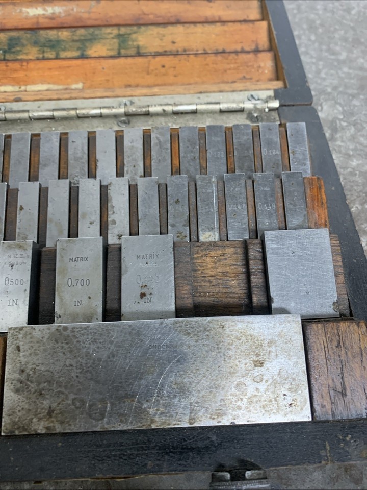 Imperial Slip Gauge Set PVE London / Matrix 0.001” | eBay UK