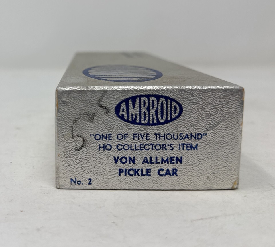 Ambroid Von Allmen Pickle Car Kit HO Scale Kit #2 New Old stock | eBay