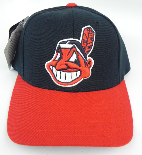 CLEVELAND INDIANS PUMA ATA MLB VTG SNAPBACK CHIEF WAHOO 2-TONE HAT NWT ...