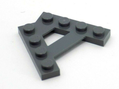 8 LEGO Dark Bluish Grey Plate A-Frame 45° Wedge Trapeze Bracket (15706 ...