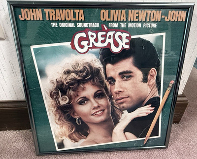 Grease Original Soundtrack LP Vinyl Record Professional Framed | eBay