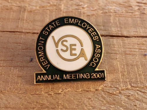 Vintage VSEA Button Pin Lifetime Member - Vermont States Employees ...