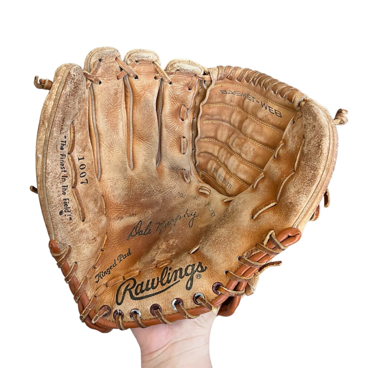 Rawlings 1007 Fastback Baseball Glove Dale Murphy Deep Well-Pocket RHT ...