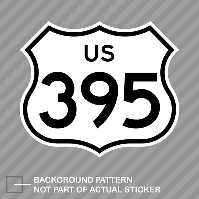 Interstate 395 Sign Sticker Decal Vinyl national highway system shield ...
