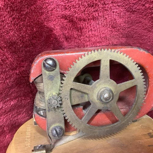 1897 Hand Crank Magneto Toy Electric Generator Red Magnet Gear Gizmo ...