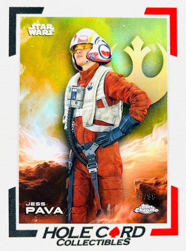 JESS PAVA 2025 Topps Chrome Star Wars #126 Green Refractor 17/99 丶 ...
