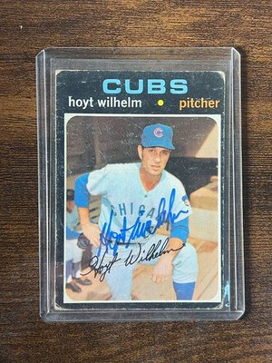 1971 Topps #248 Hoyt Wilhelm Hand Signed Autographed Card | eBay