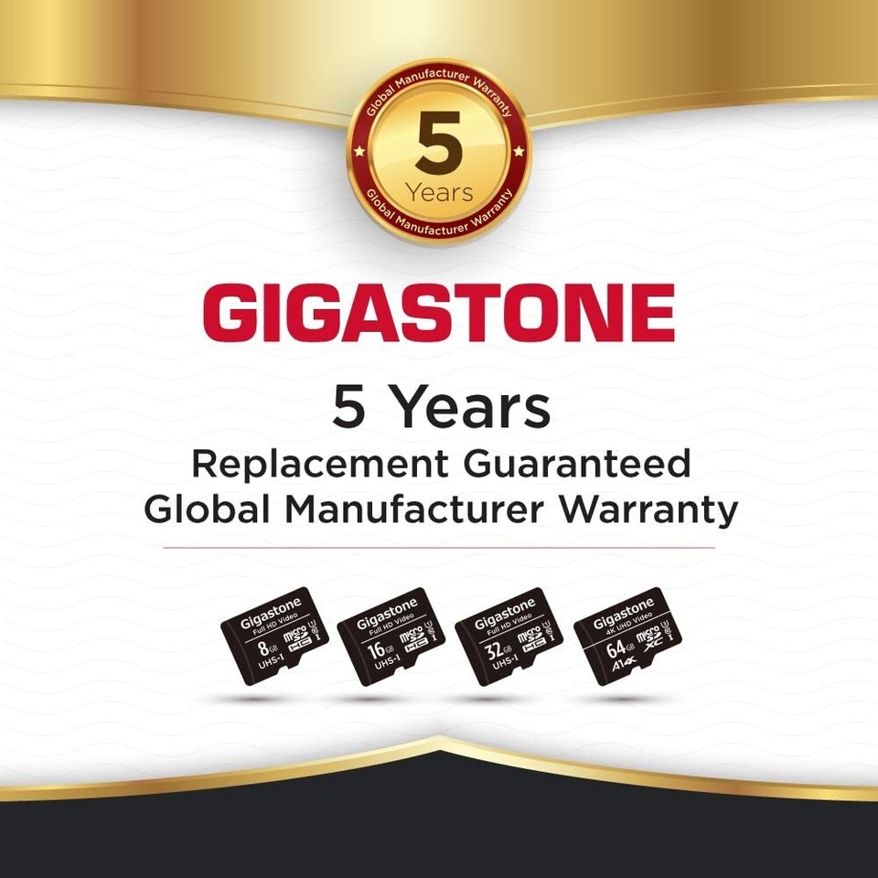 Gigastone 128GB 5PK Micro SD Card, 4K Video Pro, 85MB/s MicoSDXC with ...