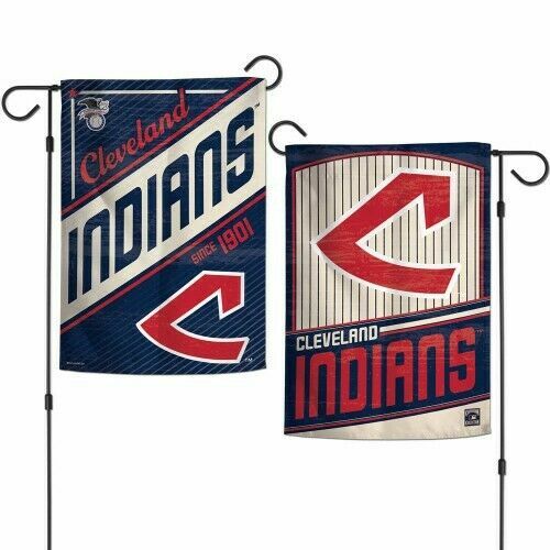 Cleveland Indians Garden Flag 2 Sided Outdoor Window Yard Banner New | eBay