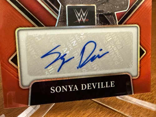 2022 Panini Select WWE - Signatures Red Prizm #SG-SDV Sonya DeVille /99 ...