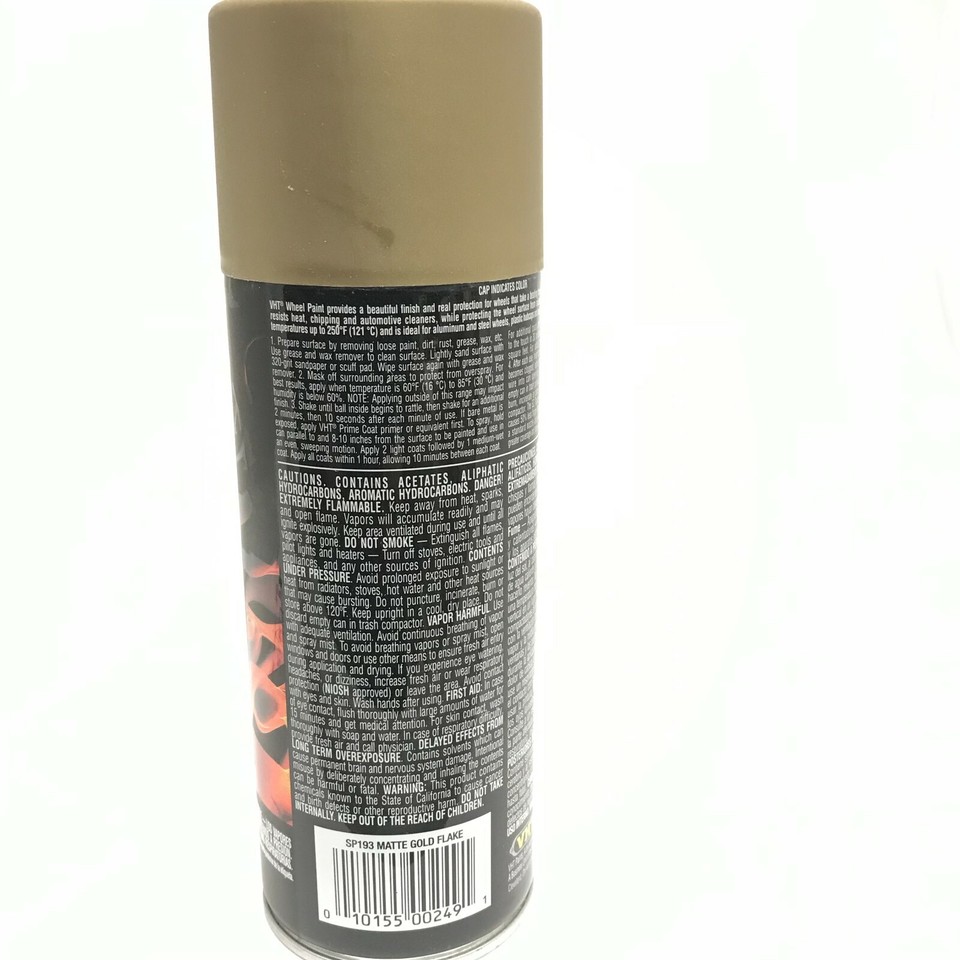 VHT SP193-3 PACK High Temperature MATTE GOLD FLAKE Wheel Paint - 11 oz ...