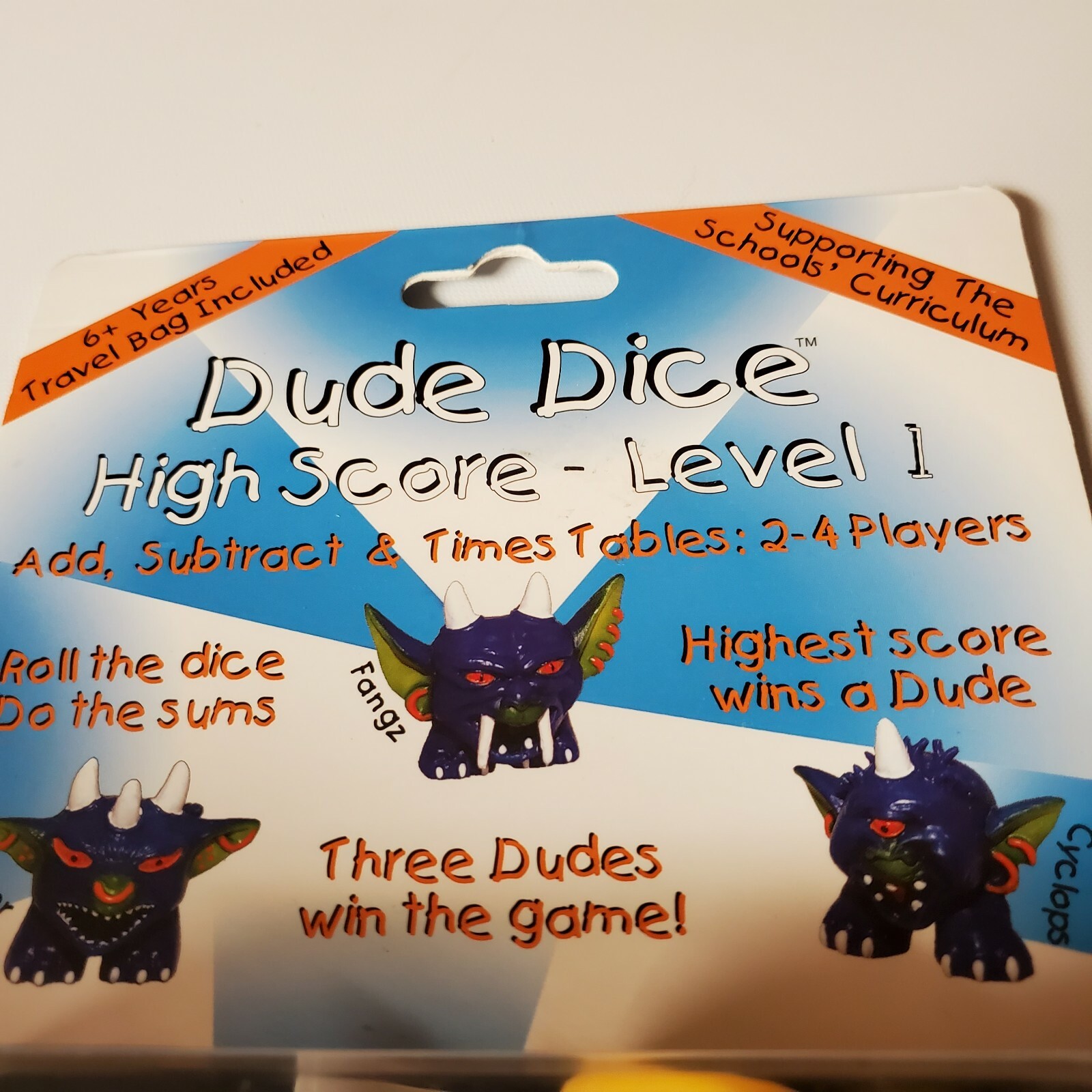 Dude+Dice+Math+Game+High+Score+Level+1+Monster+Animal+Figure+Toy+6 ...